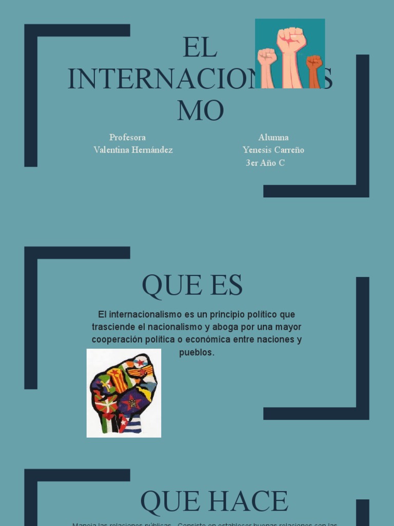 El Internacionalismo | PDF | Historia