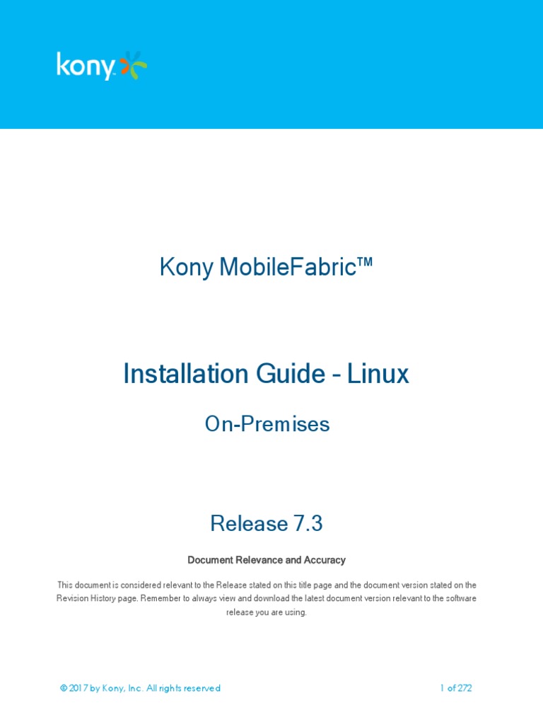 Kony Mobilefabric Installation Guide Linux | PDF | Databases | Ibm Db2