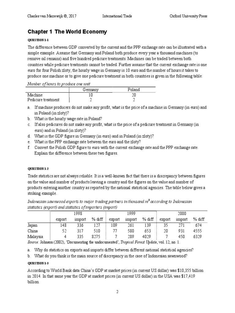 Chapter 1 The World Economy: Charles Van Marrewijk ©, 2017 ...