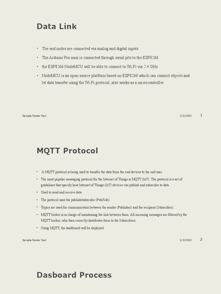 MQTT Datalink Dashbaord | PDF