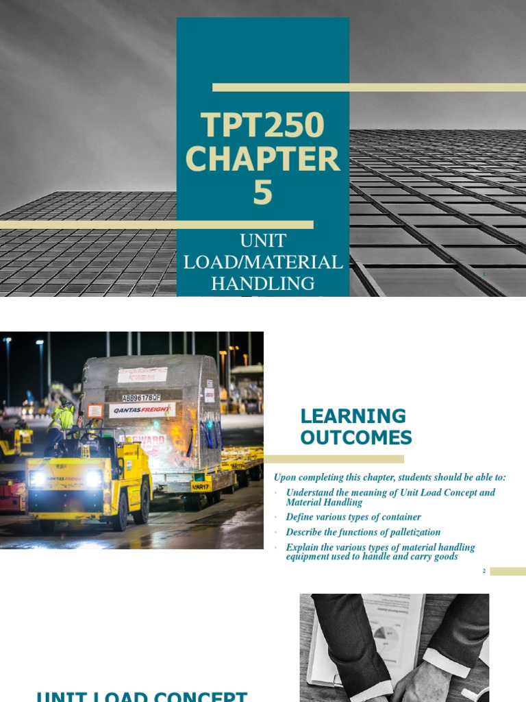 Understanding Unit Loads and Material Handling Equipment | PDF