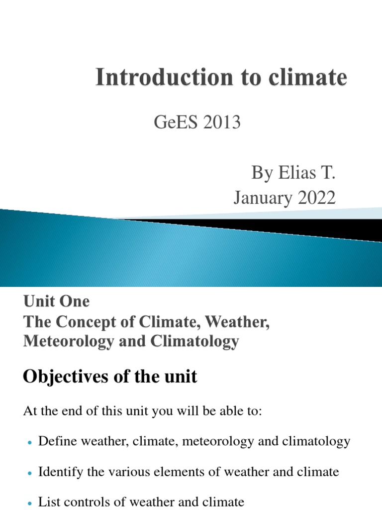 Climate CH 1 PPT - 310122192451 | PDF