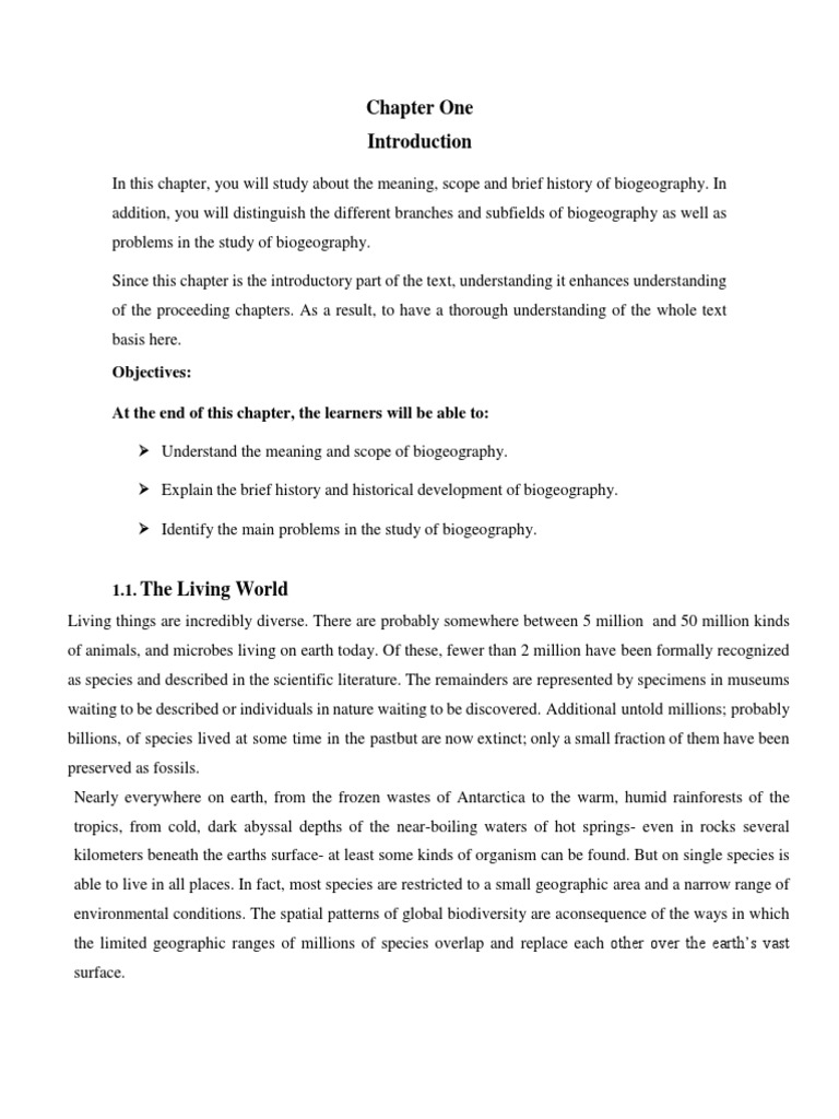 Introduction to Biogeography Concepts | PDF | Biogeography | Ecology