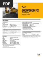 Escavadeira CAT 6050 - 6050 - FS | PDF | Horsepower | Electric Motor
