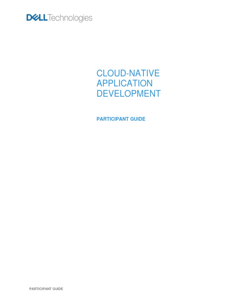 Cloud-Native Application Development - Participant Guide | PDF | Cloud Computing | Software ...