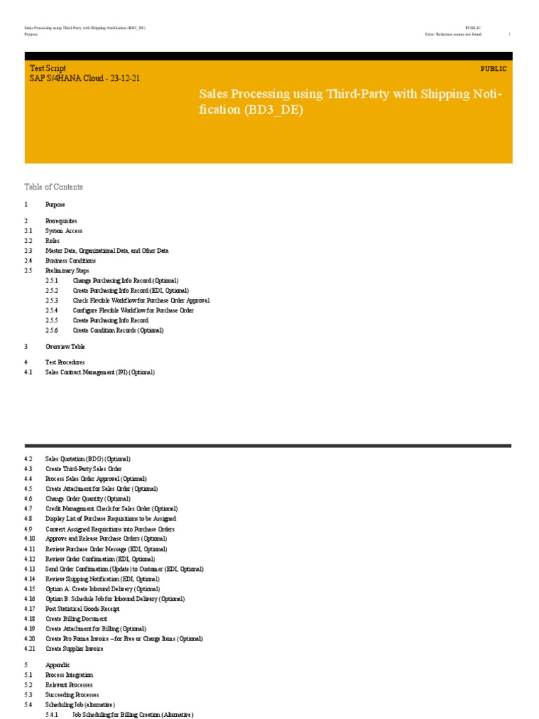 BD3 S4CLD2202 BPD en de | PDF | Invoice | Electronic Data Interchange