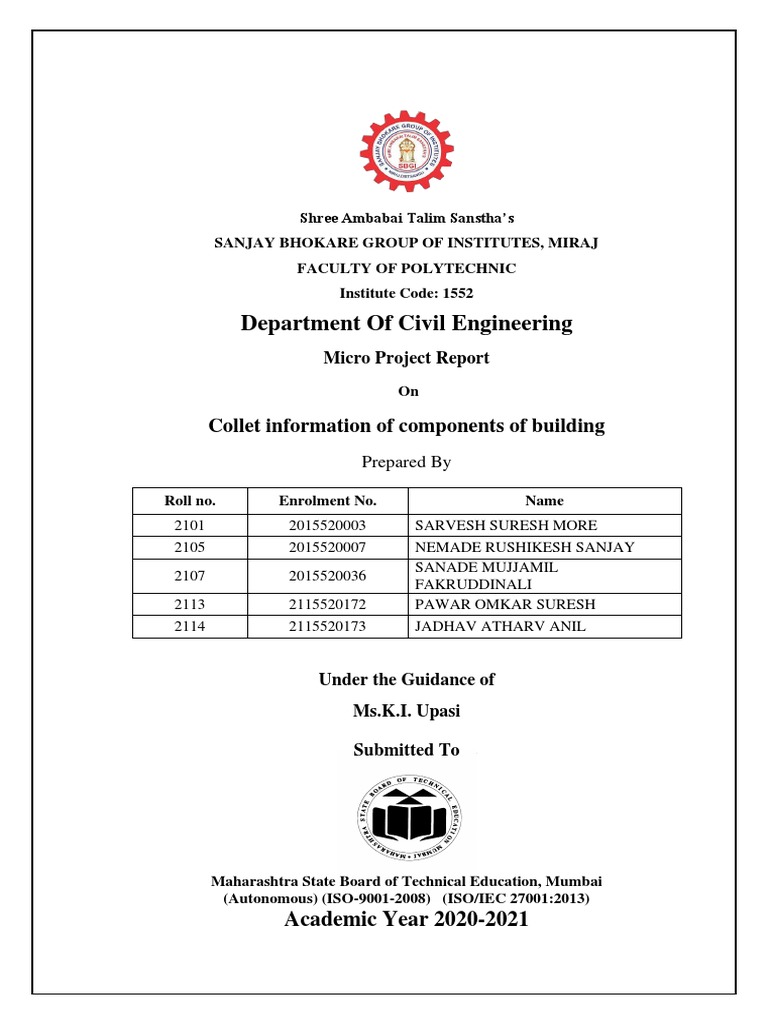 BCO Micro Project Report | PDF | Art | Technology & Engineering