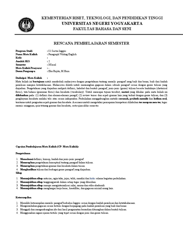 RPS Paragraph Writing | PDF