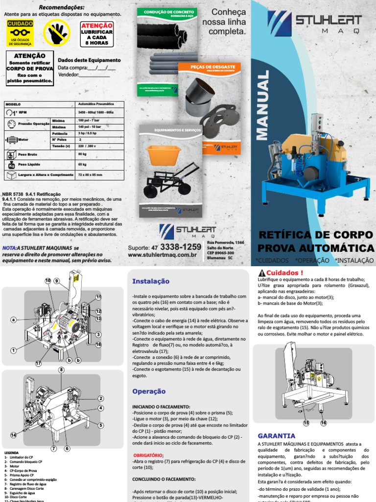 Manual Faceadora de CPs Automatica | PDF