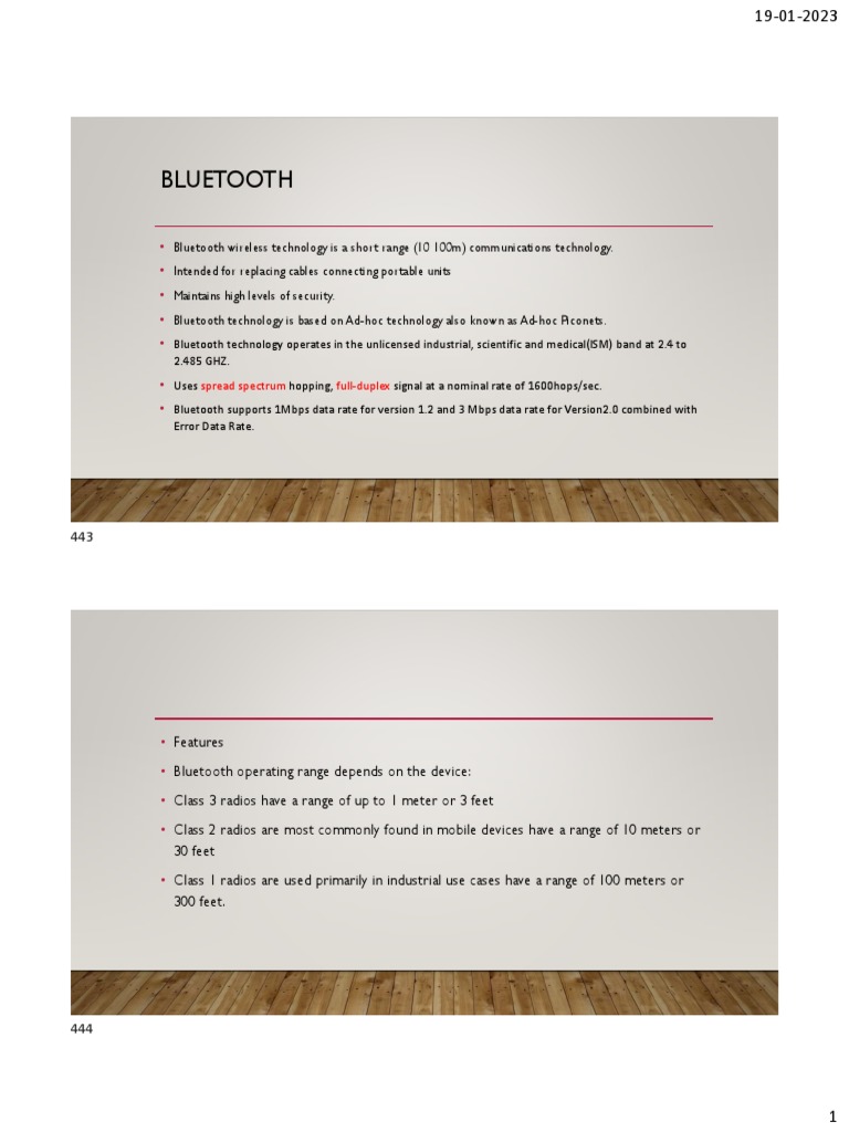 Bluetooth: Spread Spectrum Full Duplex | PDF | Computer Network | Bluetooth