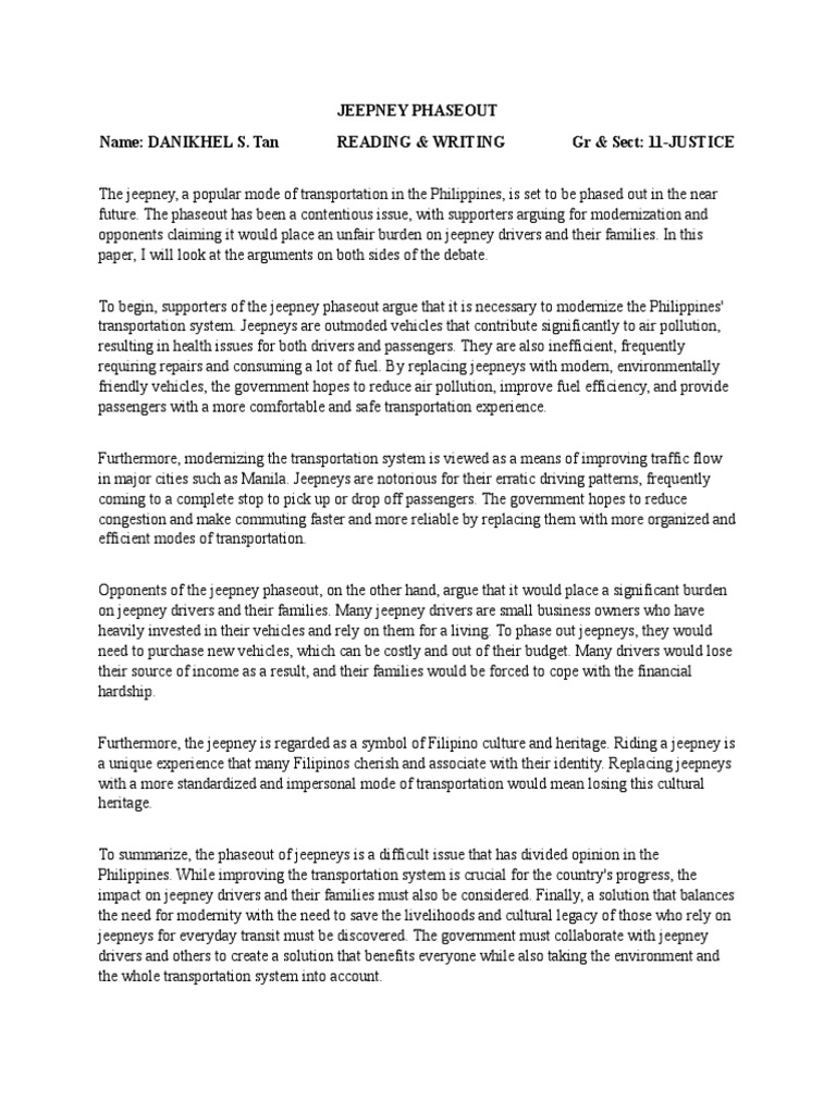 Jeepney Phaseout | PDF | Transport | Philippines