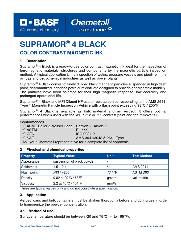Supramor 4 Black: Color Contrast Magnetic Ink | PDF | Paint | Aerosol