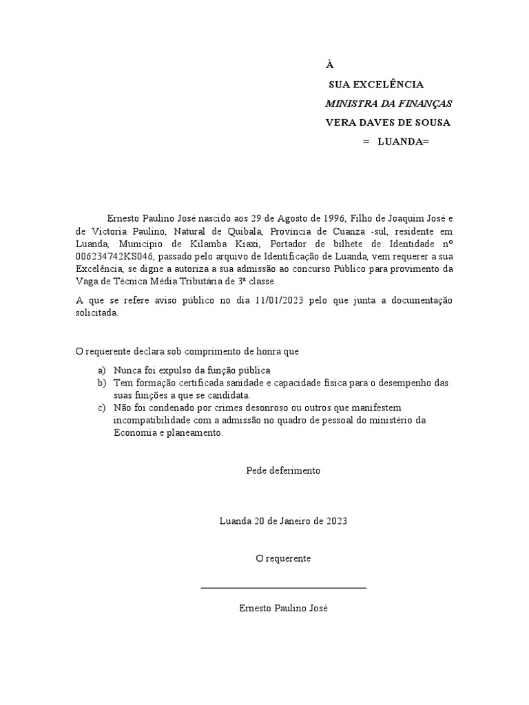 Modelo De Requerimento Em Wordmodelo De Requerimento Inicial Meaning