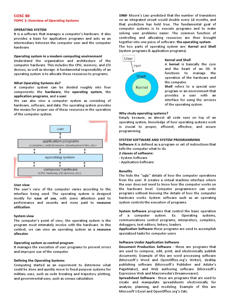80 Reviewer | PDF | Operating System | Computer File