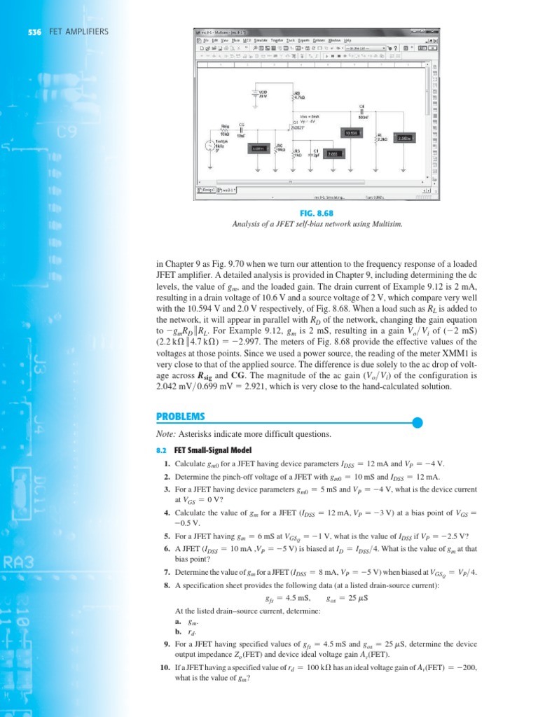 Fet Amplifiers-Review | PDF | Amplifier | Field Effect Transistor