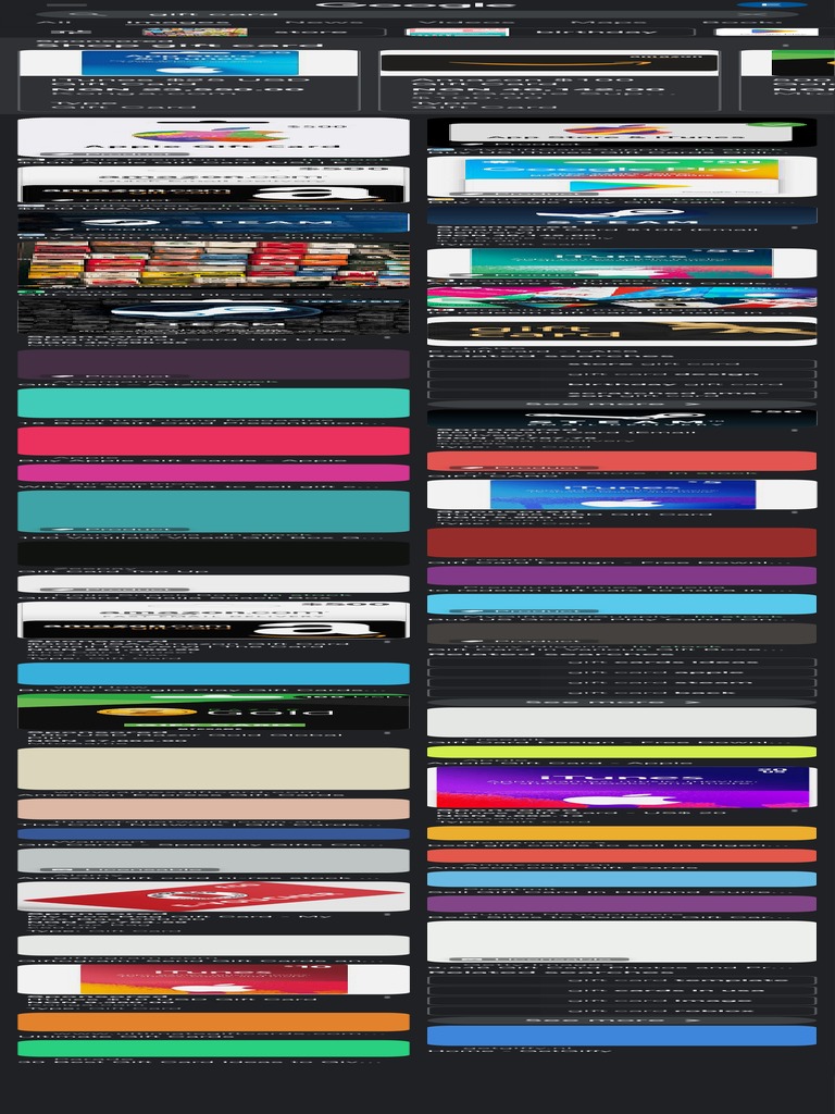 Gift Card Google Search Pdf Software Apple Inc