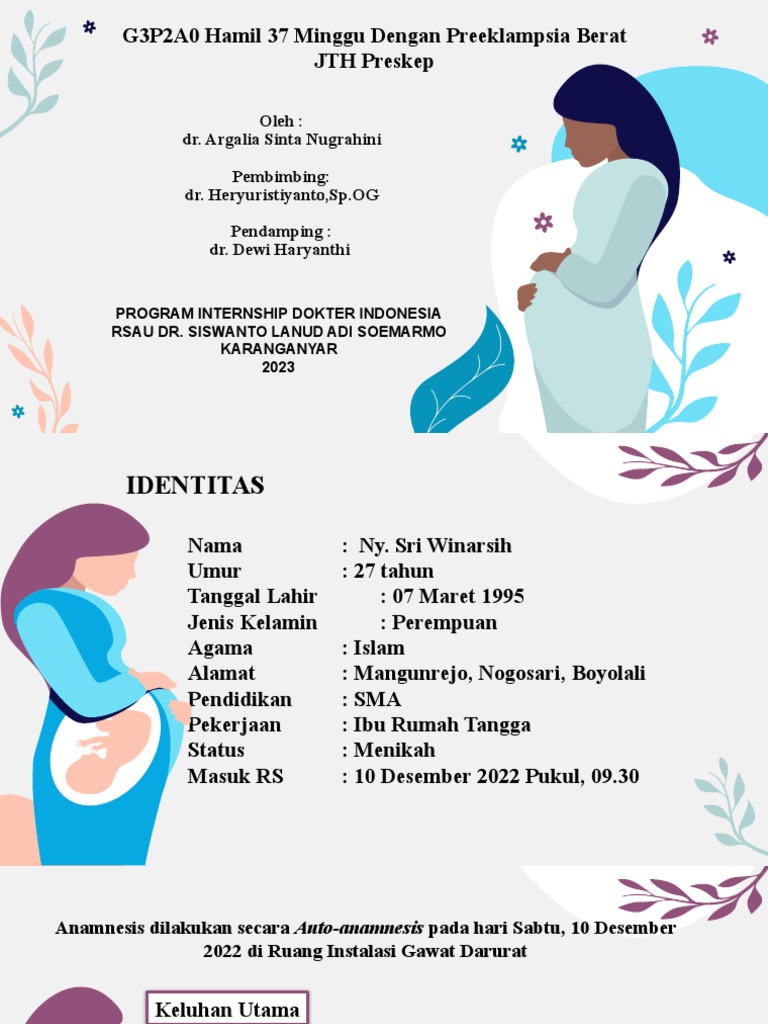 Preeklampsia Berat pada Kehamilan 37 Minggu | PDF