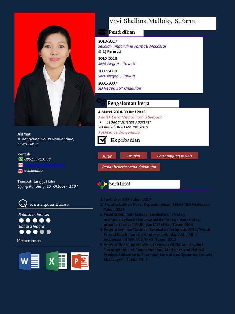 CV Vivi Word | PDF | Karier & Perkembangan | Pengembangan Diri