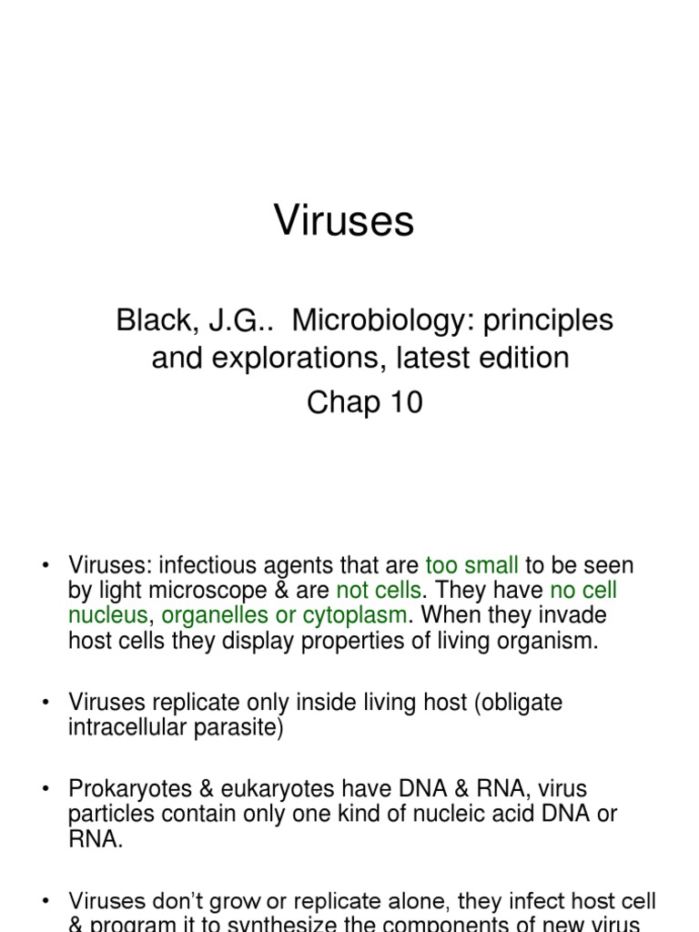 Viruses: Black, J.G.. Microbiology: Principles and Explorations, Latest ...