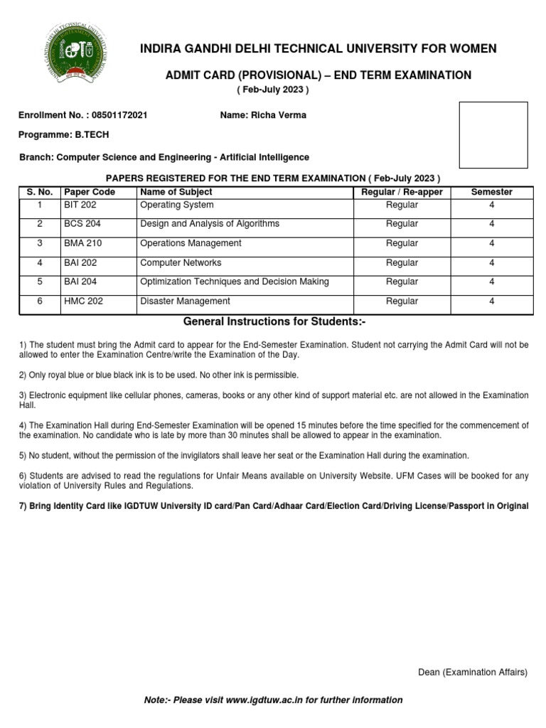 Exam Attendance Sheet 1 1 | PDF | Computer Science | Computing