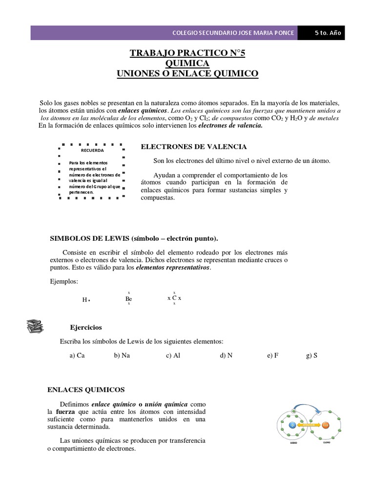 Uniones Qcas | PDF | Enlace iónico | Enlace covalente