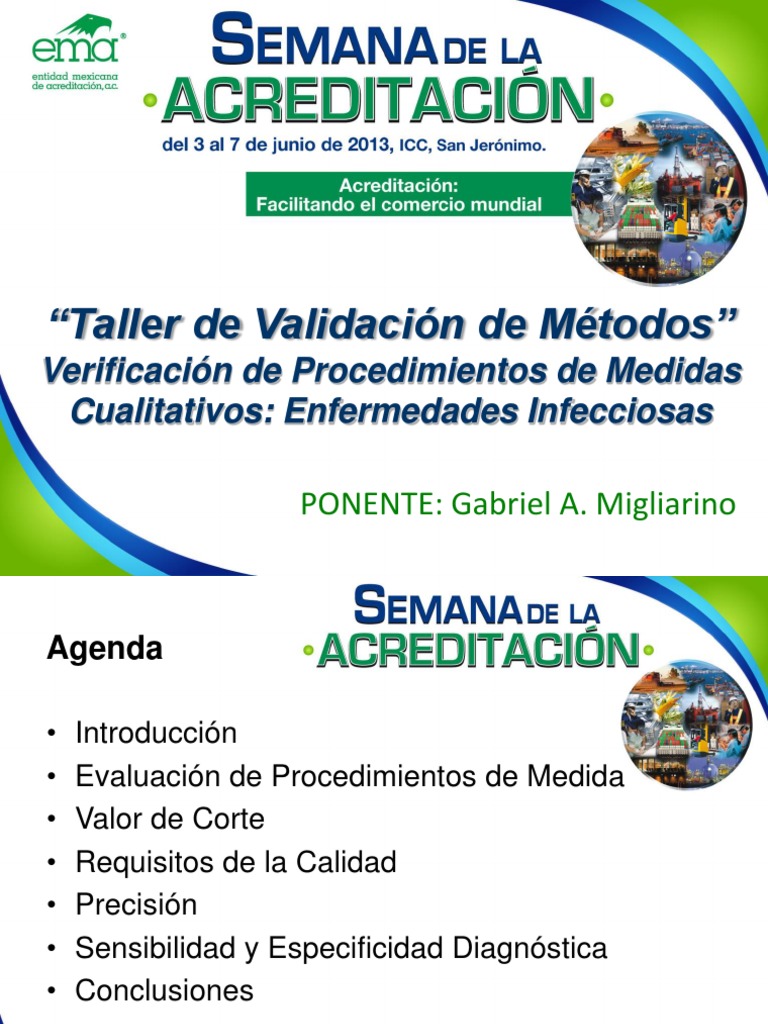 Validación de Métodos en Enfermedades Infecciosas | PDF | Sensibilidad ...