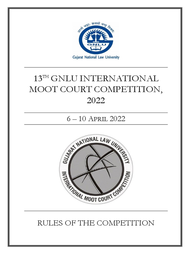 GIMC 2022 - Rules of The Competition | PDF | Justice | Crime & Violence