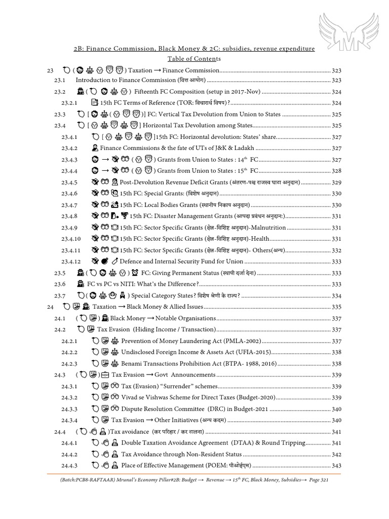 2B: Finance Commission, Black Money & 2C: S | PDF | Money Laundering ...