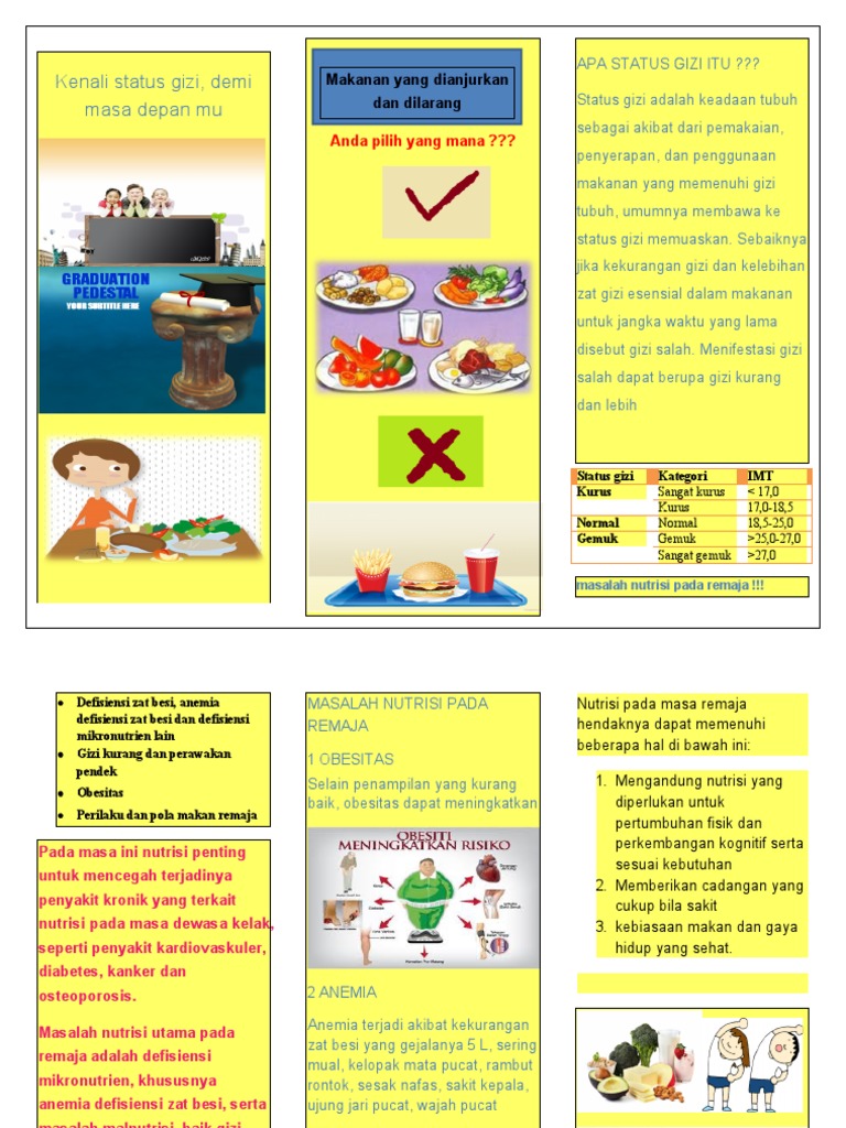 Copy 347142135 LEAFLET Gizi Remaja | PDF