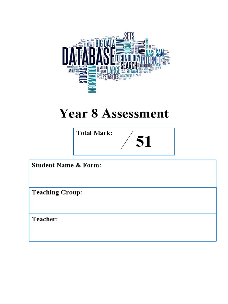 Database Assessment Answers Pdf Databases Table Database