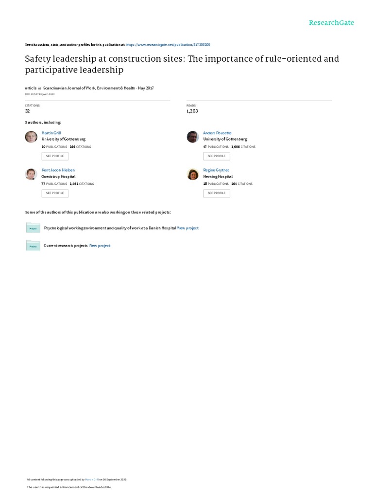 Safety Leadership As A Means For Safe and Sustainable Shipping ...