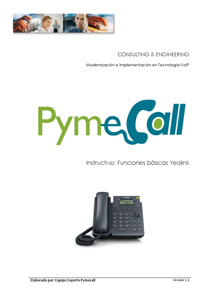 Instructivo Teléfonos Yealink | PDF | Teléfonos móviles | Informática