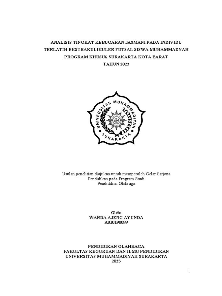 Proposal WANDA Skripsi | PDF