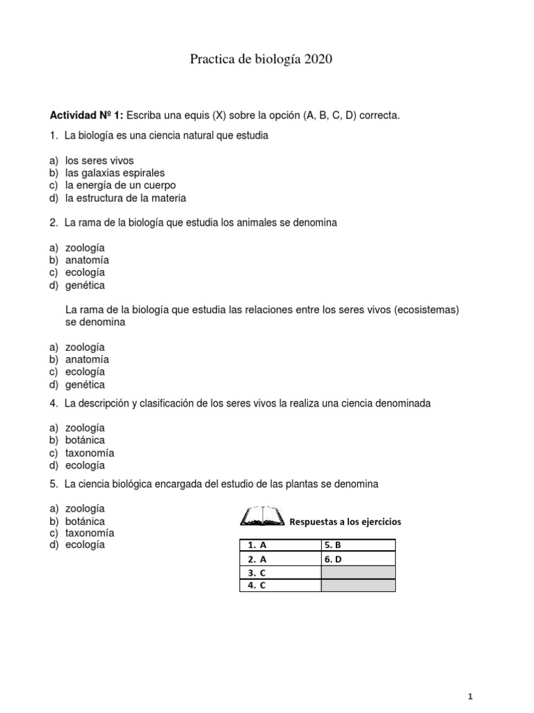 Practica de Biologia | PDF | Dominancia (Genética) | Cigosidad