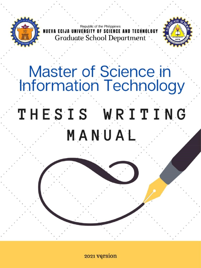 MSIT Thesis Writing Manual August 2021NEW | PDF