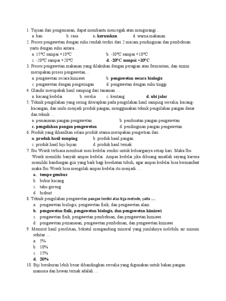 Soal P3K Mapel Prakarya | PDF