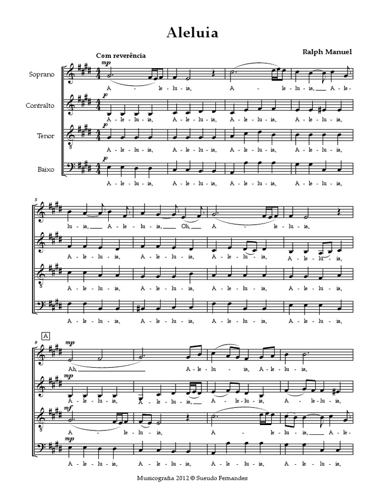 Aleluia - Ralph Manuel - Coro | PDF