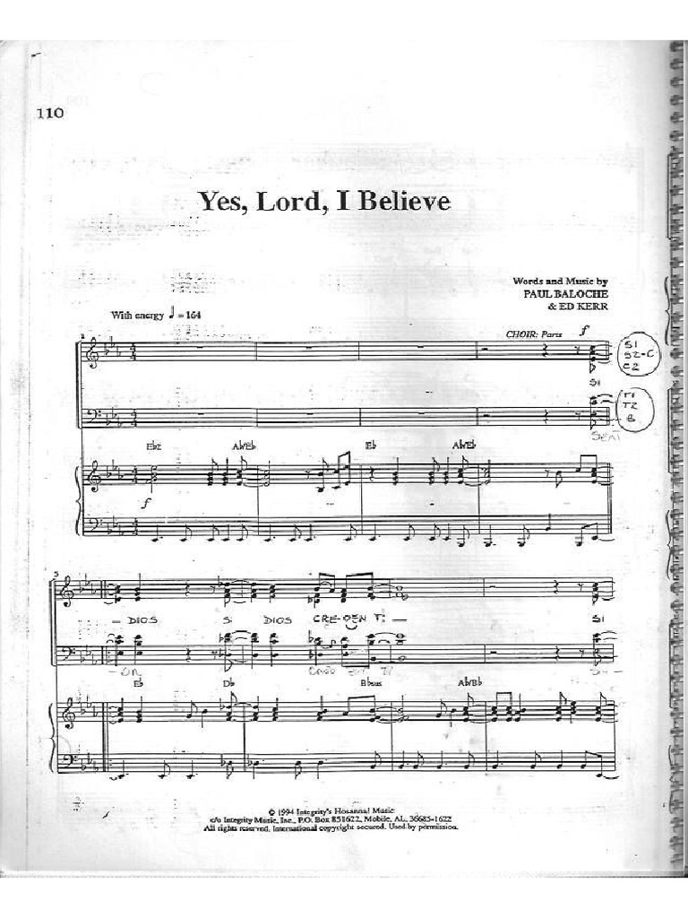 13.-Yes Lord, I Believe | PDF