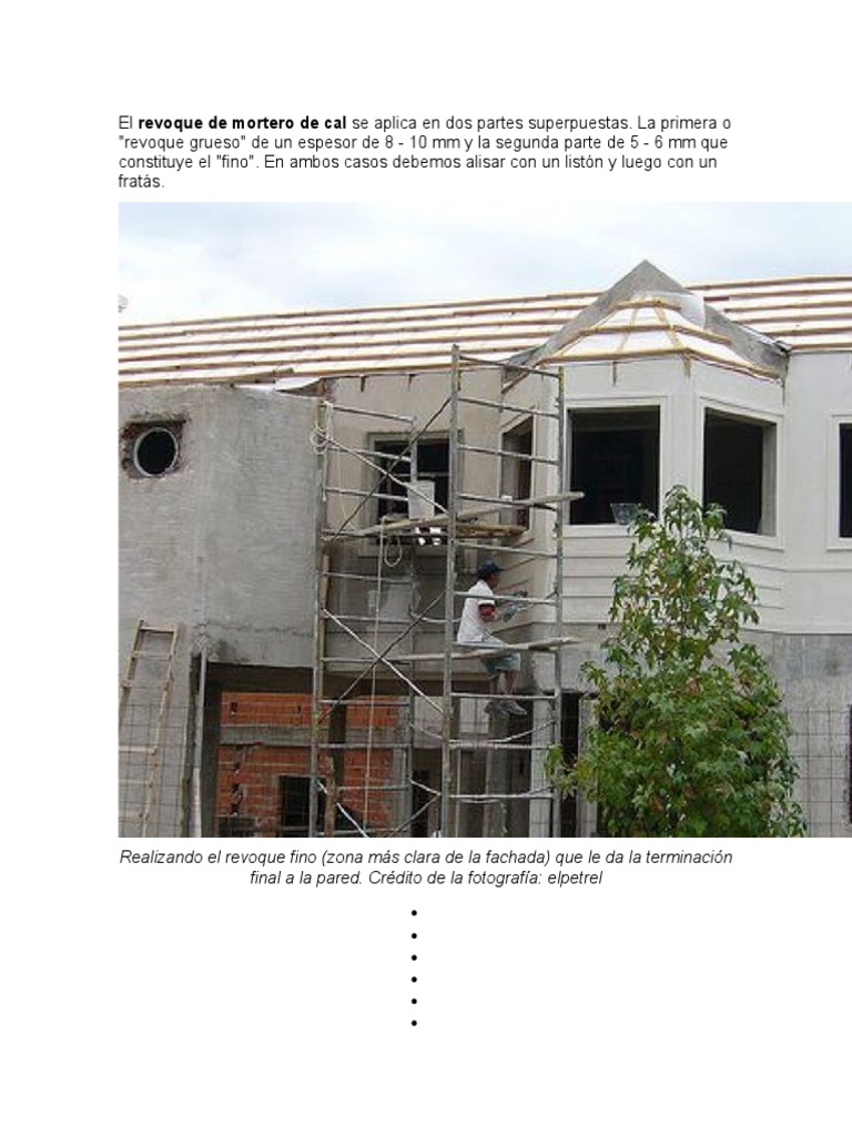 Proporciones para Revoque con Cal y Arena | PDF | Materiales ...