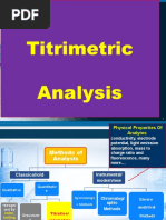 Titrimetric Methods of Analysis | PDF | Titration | Chemistry