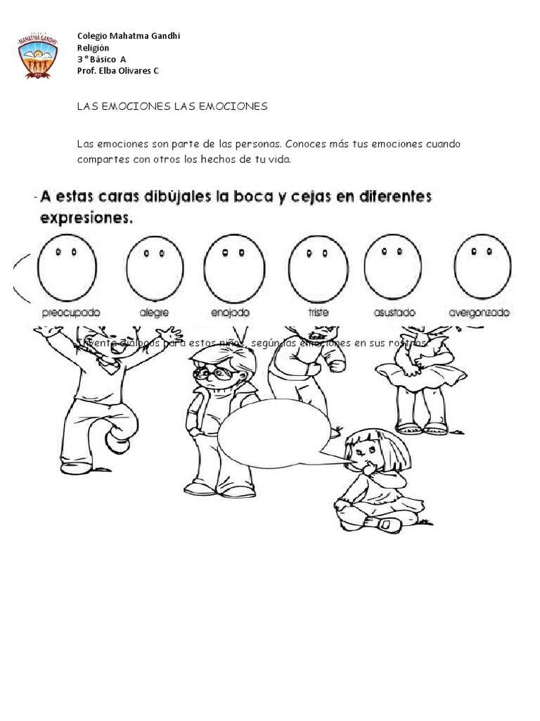 Las Emociones 3° | PDF