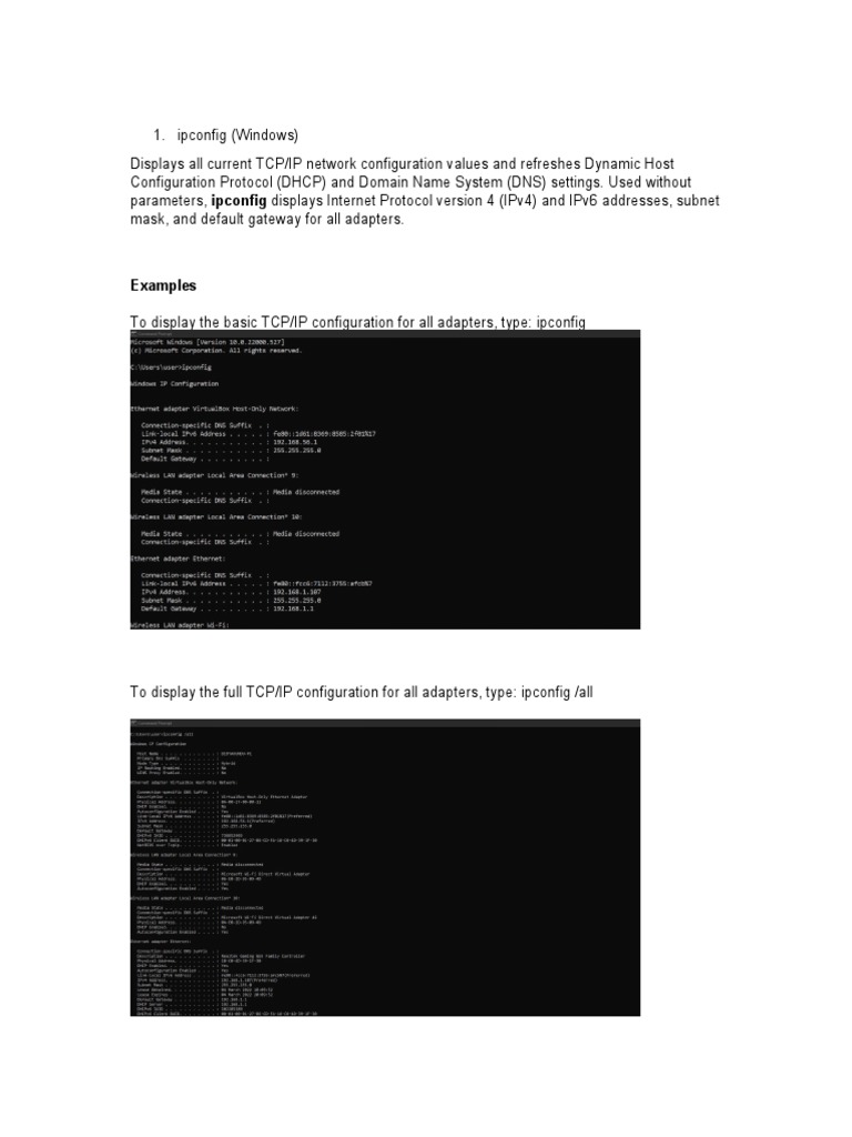 Assignment 4.1 | PDF | Ip Address | Computer Network Assignment 4.1 | PDF | Ip Address | Computer Network