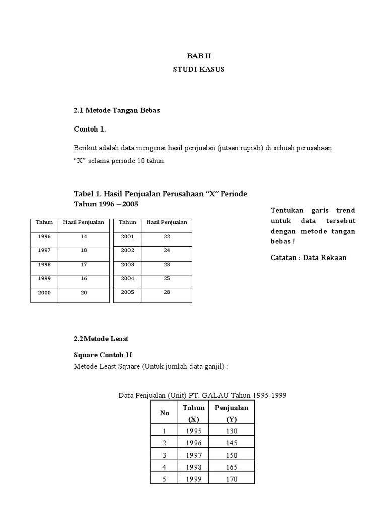 Bab Ii Studi Kasus | PDF