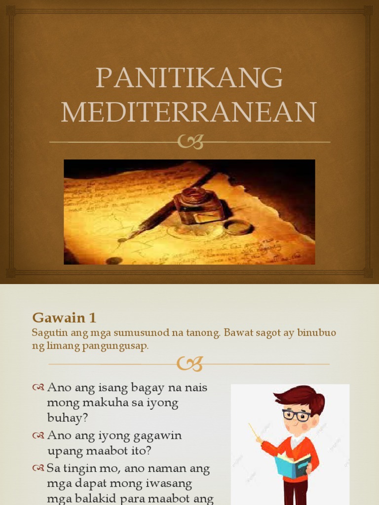 1 Panitikang-Mediterranean | PDF