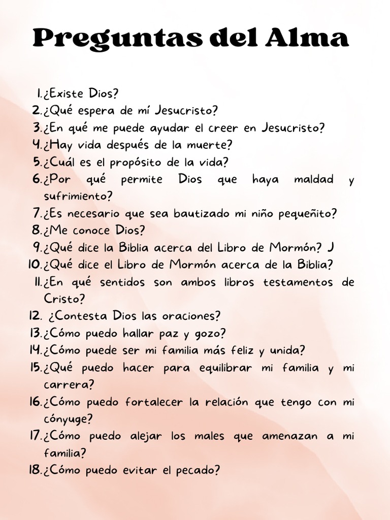 Preguntas Del Alma | PDF