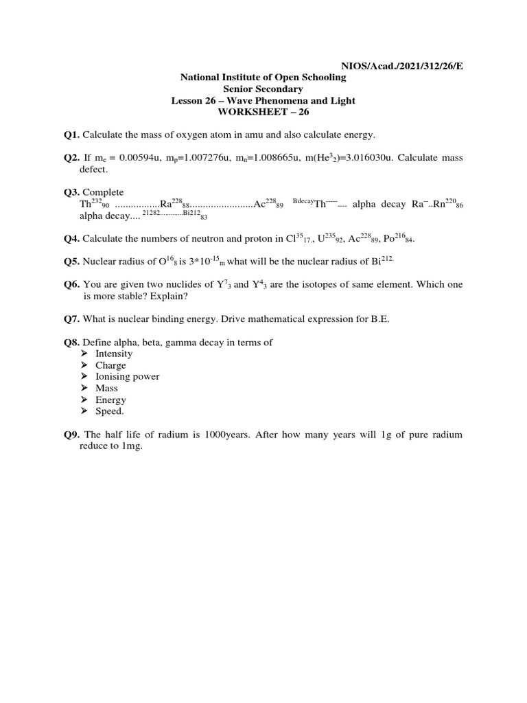 WS Physics 312 E L26 | PDF