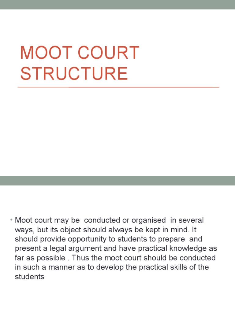 Moot Court Structure | PDF | Courtroom | Public Law