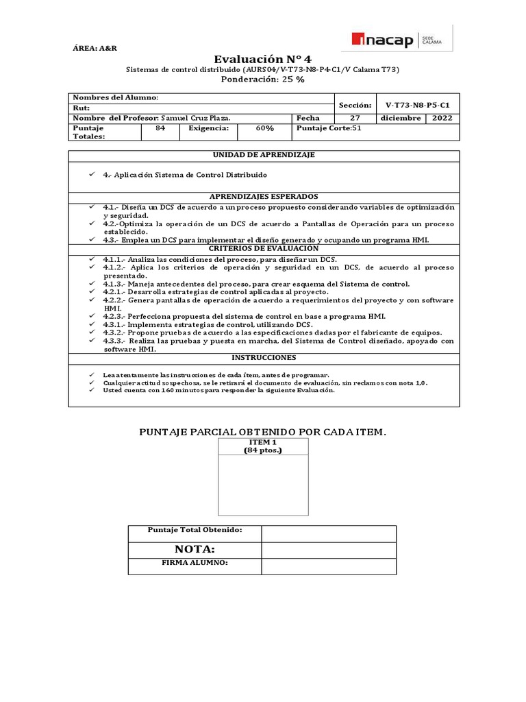 IV Practica 2022 | PDF | Software | Evaluación