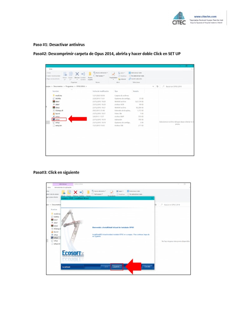 Intructivo Instalación Opus | PDF