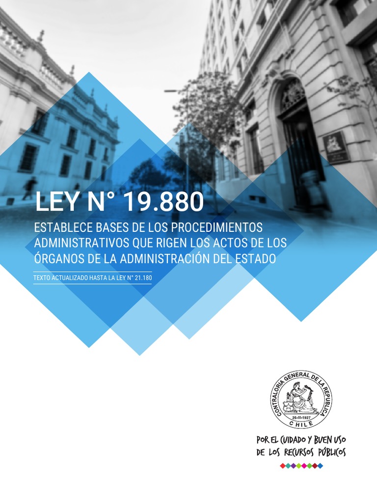 PDF Ley 19880 CGR | PDF | Administración Pública | Gobierno